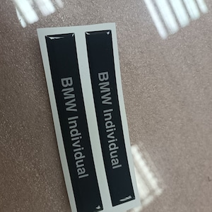 Individual Badge for BMW E36 E39 M5sticker M3 S50b30 S50B32 M52B30 ...