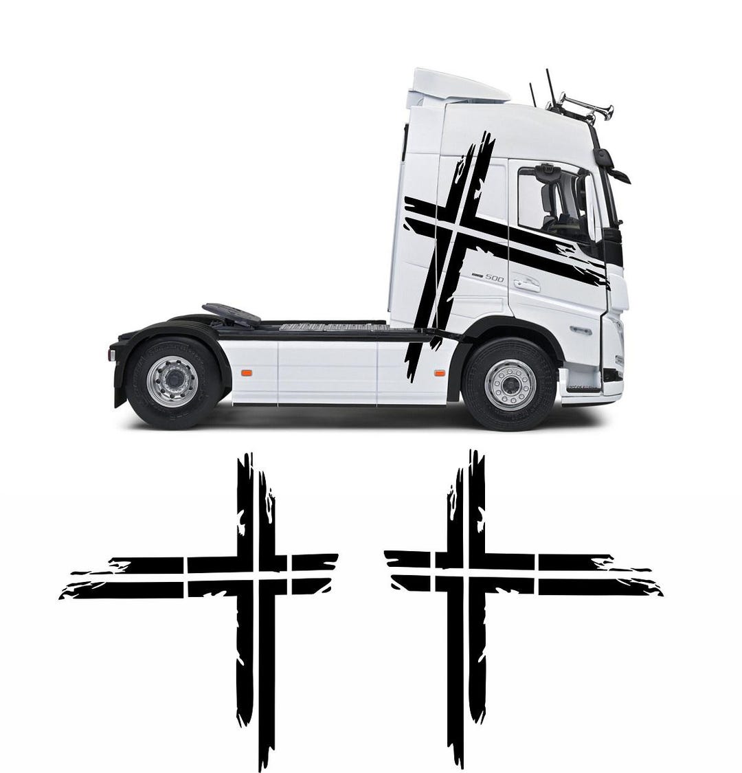 Cross Sticker Volvo Sticker Man Sticker Scania Sticker Universal ...