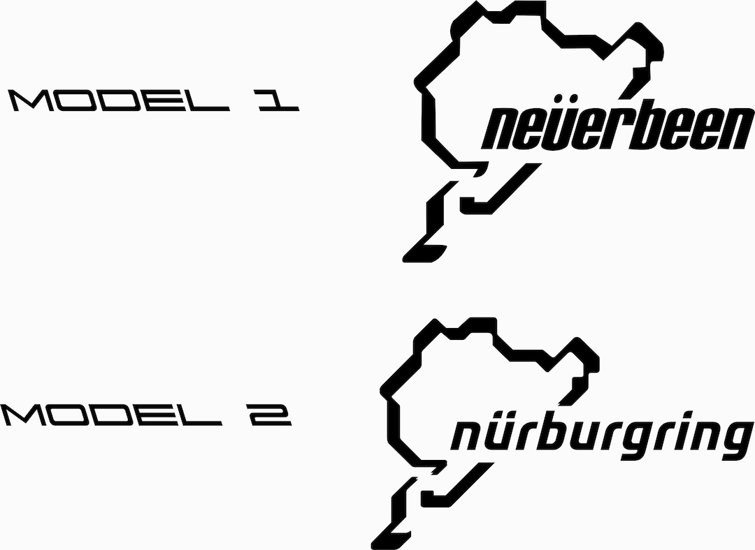 Nurburgring Sticker Neurbeen Sticker for BMW Audi Subaru Opel Honda ...