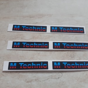 Sticker for Bmw E30 M Technic Black Body Kit Decal E24 E28 Original M ...