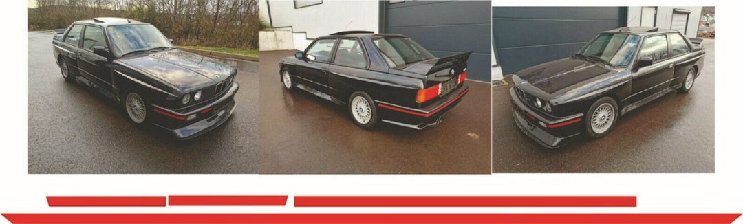 Sticker for Bmw E30 M3 Sticcker Bumper Sticker E30 Stripe S14b25 ...