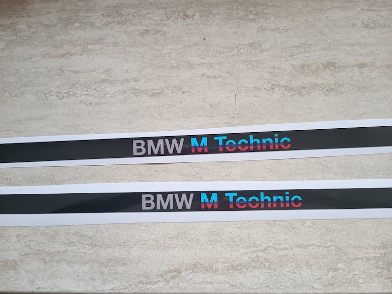 Sticker for Bmw E30 M Technic Door Sill Sticker for Bmw E30 S14 M20 M42 ...