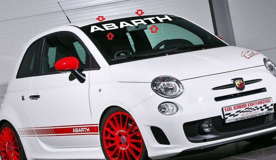 Sticker for Fiat Abarth Sticker 500 595 Racing Stripes Abarth Side ...