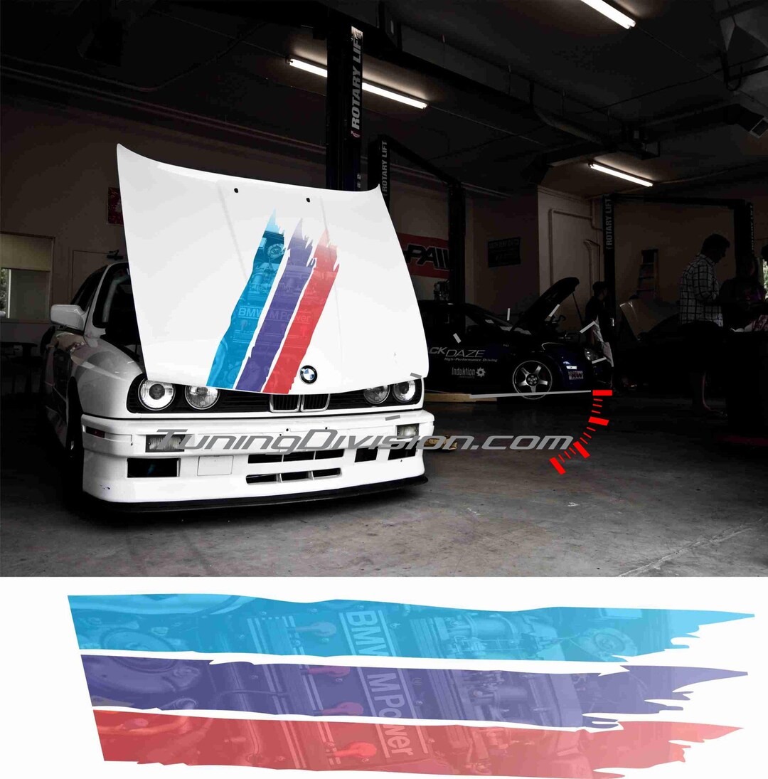 BMW E30 S14 Flag Engine for BMW E30 M3 Sticker Evo Sticker Brushed ...