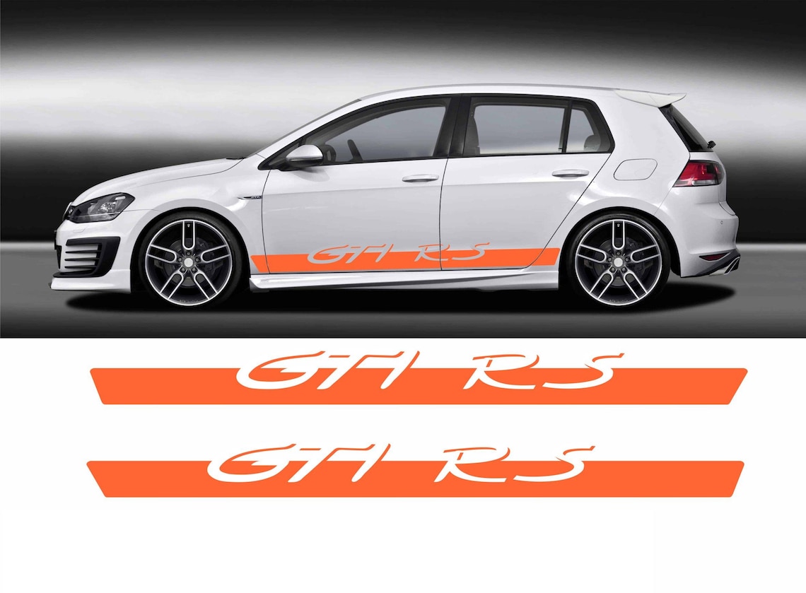VW GTI Rs Sticker Side Stripe Universal Sticker VW Golf Passat Arteon ...