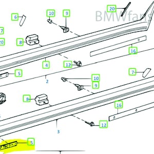 Sticker for Bmw E30 M Technic Black Body Kit Decal E24 E28 Original M ...