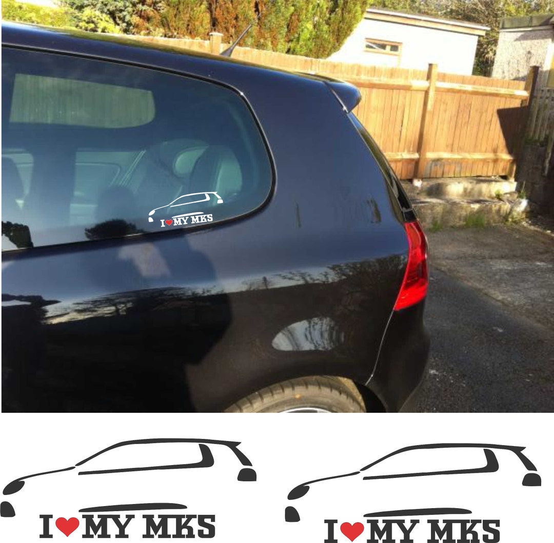 I Love My Mk5 Sticker VW Golf 5 Sticker VW Sticker MK5 R32 Sticker ...