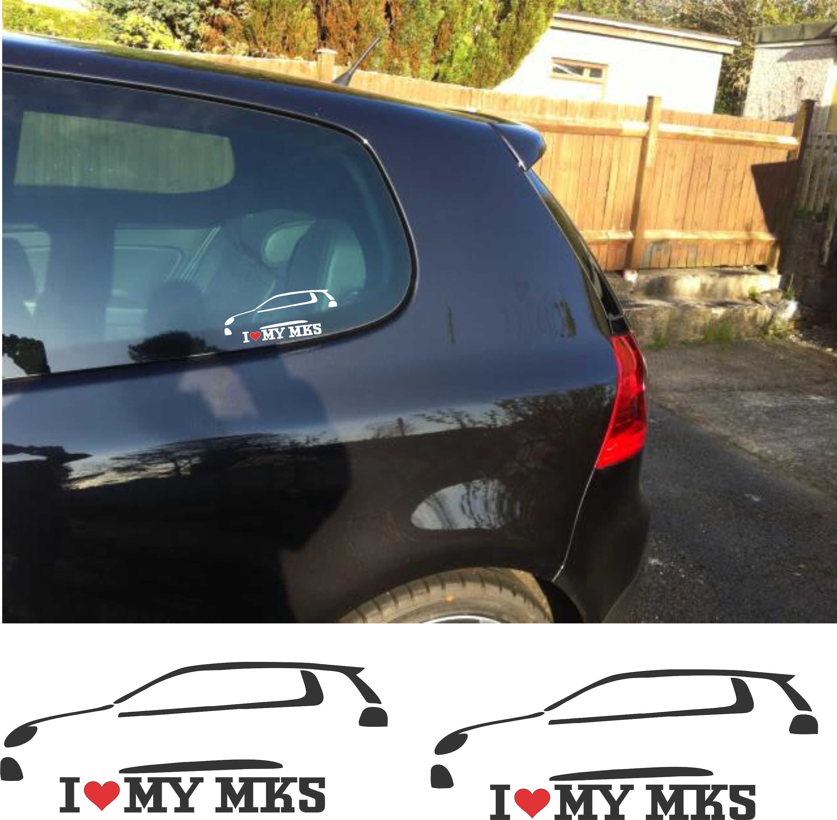 I Love My Mk5 Sticker VW Golf 5 Sticker VW Sticker MK5 R32 Sticker ...