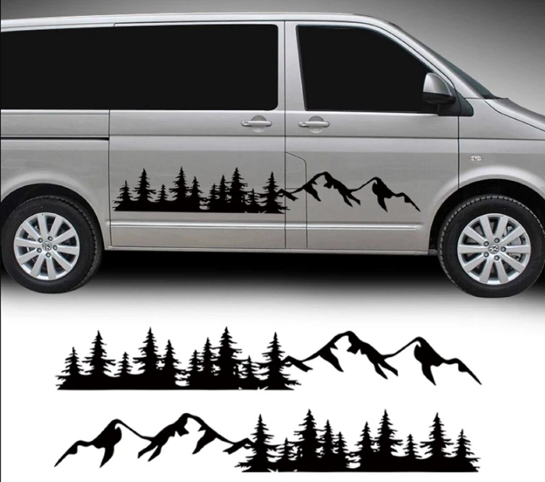 Mountain Tree Stickers Tree Stickers Mountain Stickers Universal ...