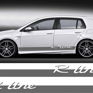 VW R Line R Line R-line Sticker Side Stripe Universal Sticker VW Golf ...