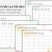 2025-2026 Botanical Calendar: Editable Printable, A4 & US Letter (PDF ...