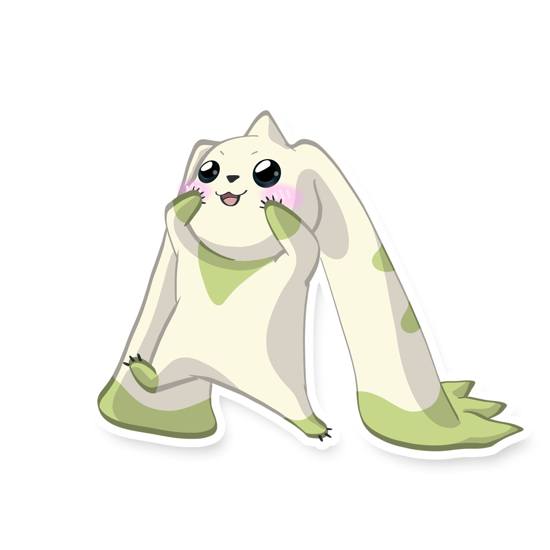 Digimon "bunny Twins" Vinyl Stickers | Lopmon & Terriermon - Etsy