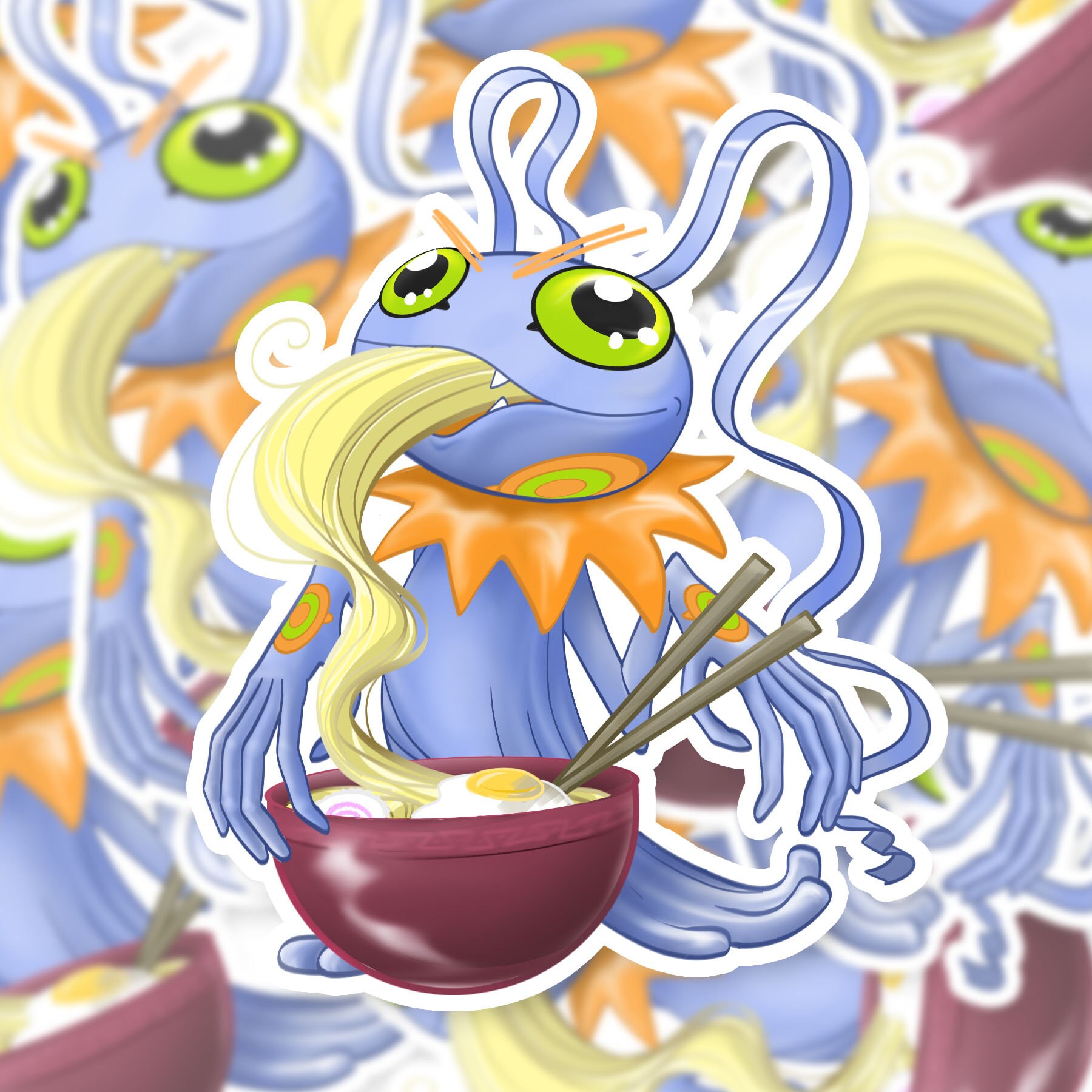 Digimon y2kline Vinyl Stickers Kuramon - Etsy Canada