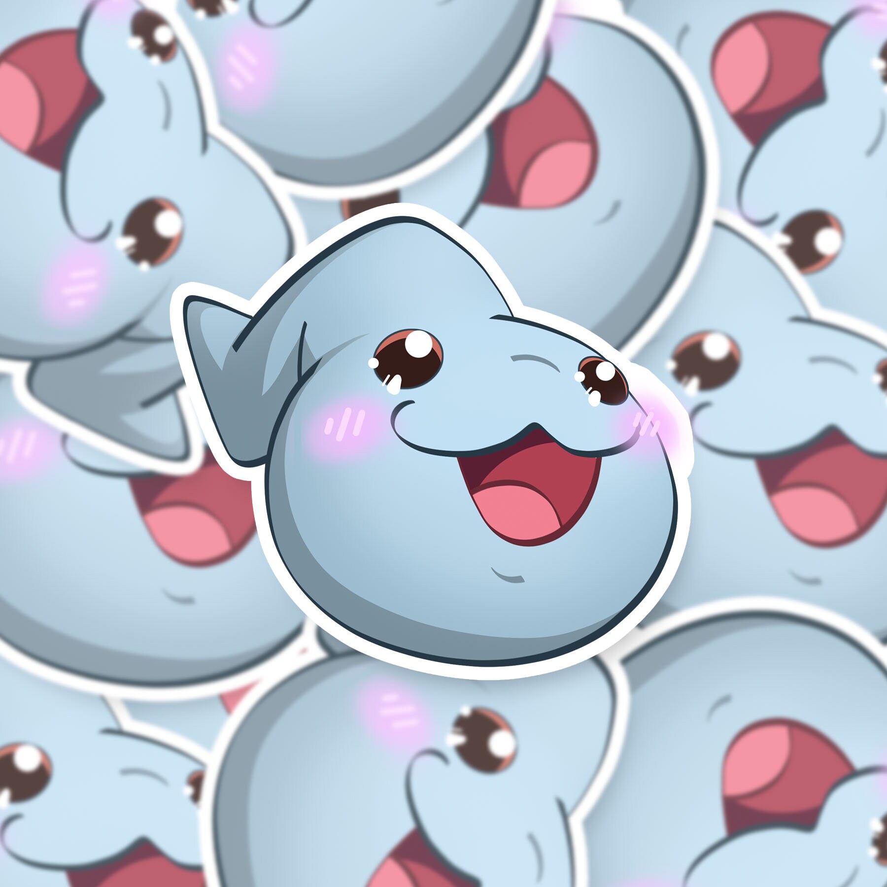Digimon vline Vinyl Stickers Chibomon & Demiveemon Cute Sticker Die Cut ...
