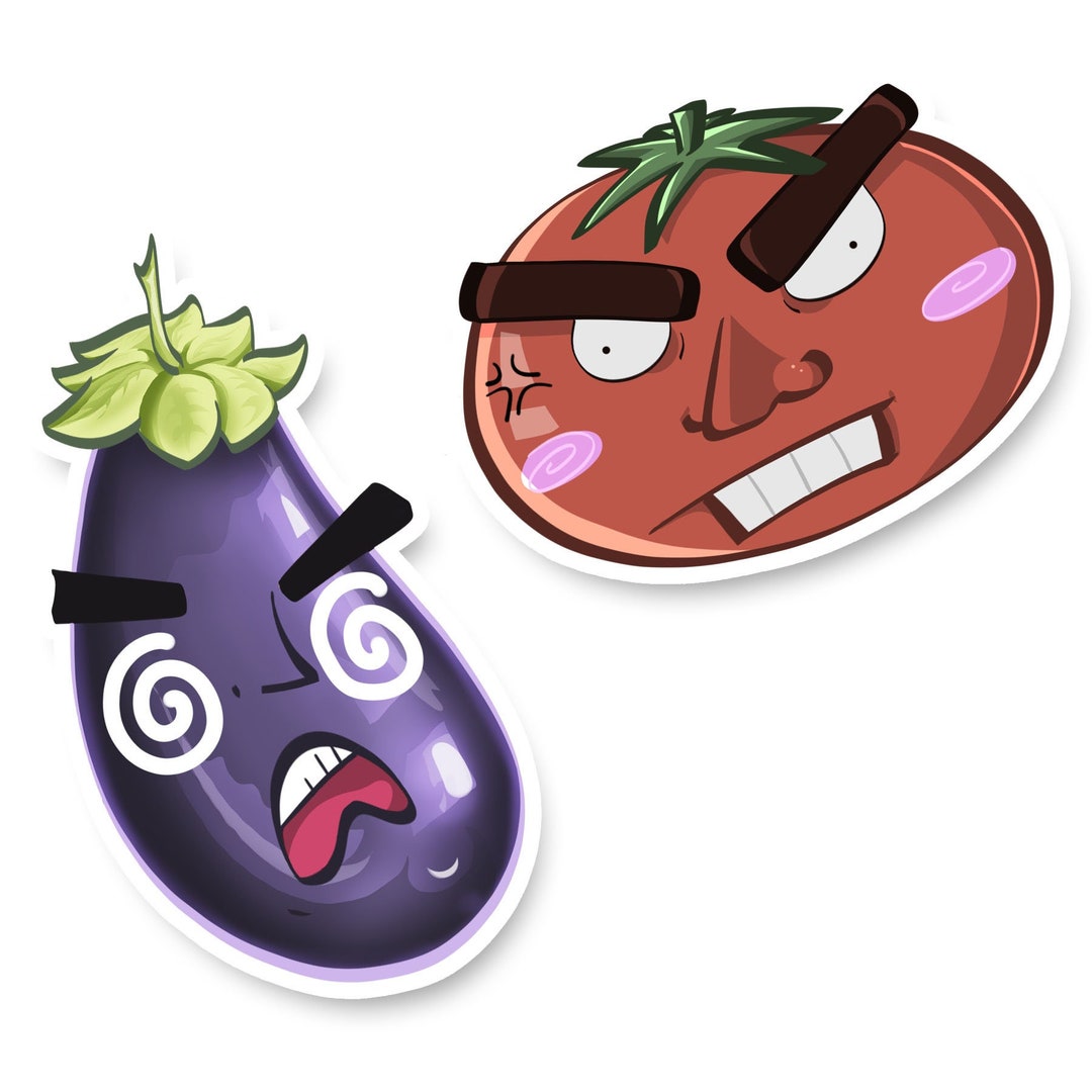 Angry Vegetable Vinyl Stickers - Etsy