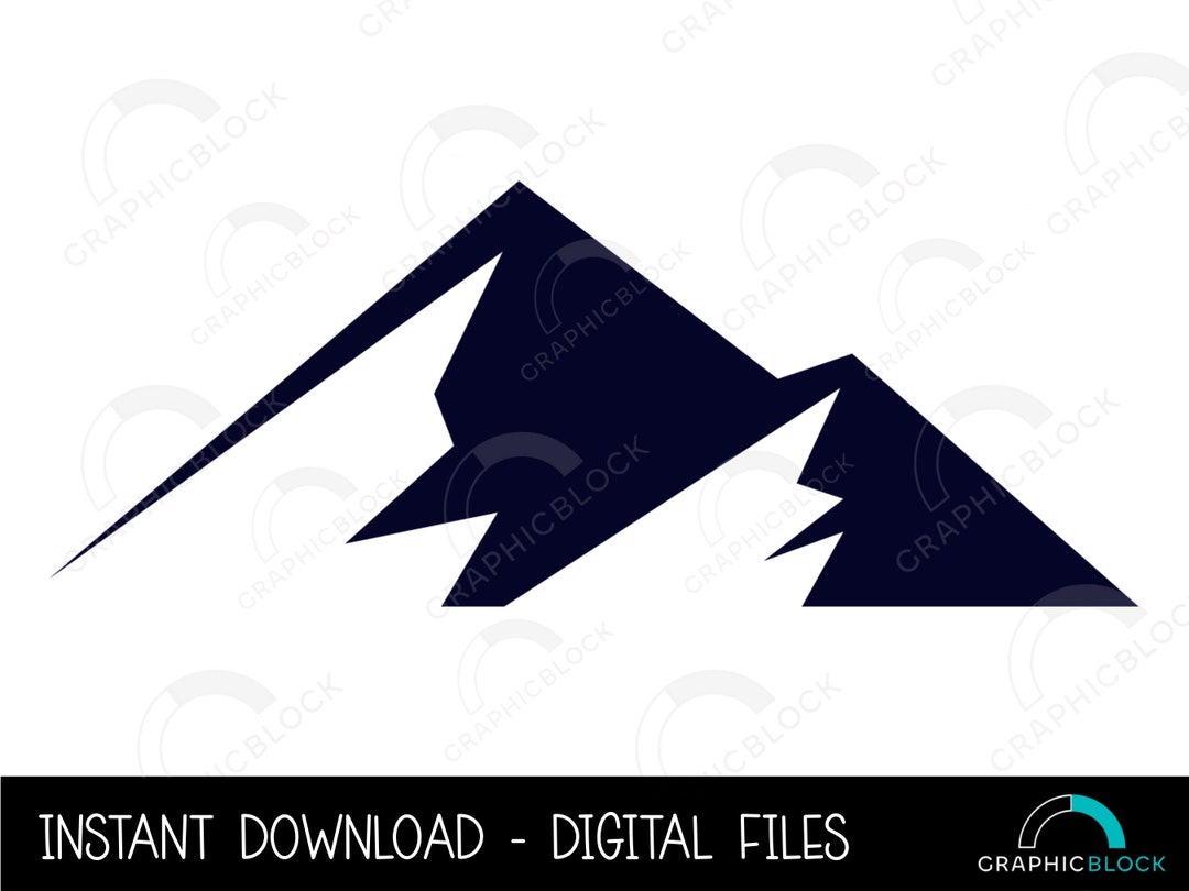 Mountain SVG #3, Berg Silhouette PNG, Berg Logo Vektor, Natur Cricut ...