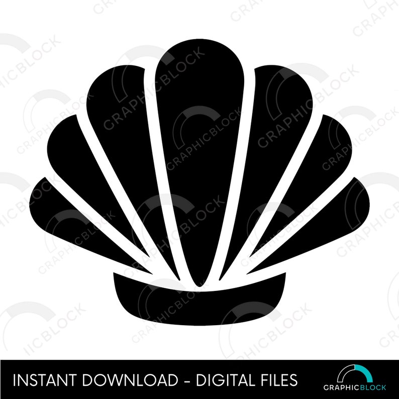 Seashell SVG, Sea Shell PNG, Ocean Beach Vector, Summer Cricut Cut File ...