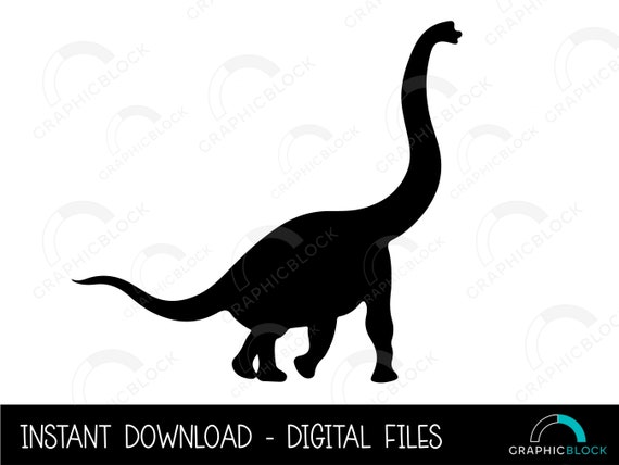 Brachiosaurus Dinosaur Personal Use Only SVG PNG JPG Clipart Cut File ...