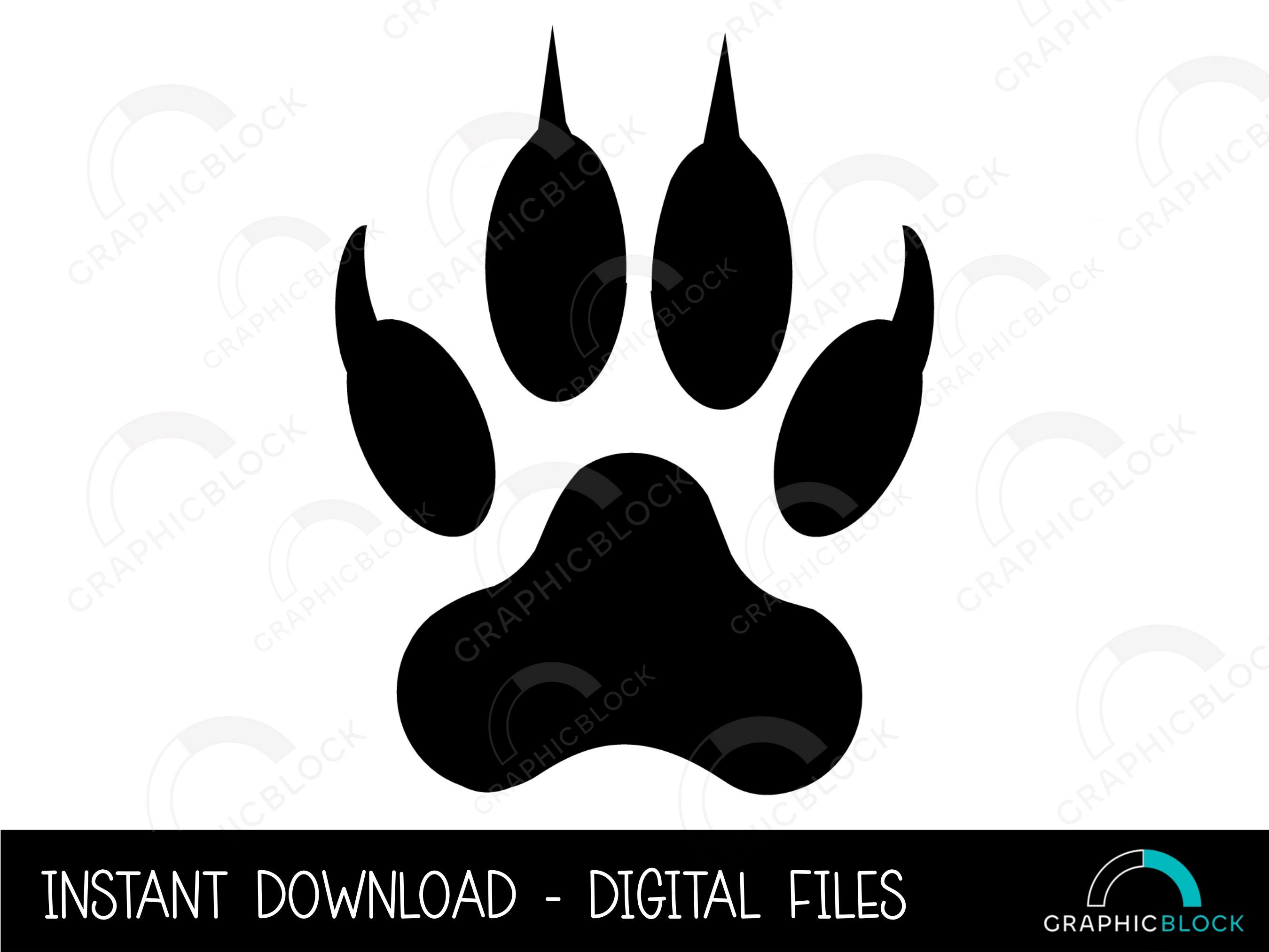 Tiger Paw Prints Clip Art