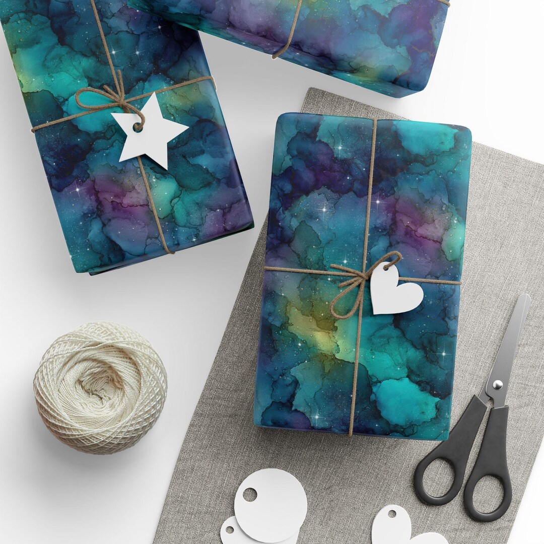 Nebula Wrapping Paper, Galaxy Gift Wrap, Space Lover Present, Unique ...