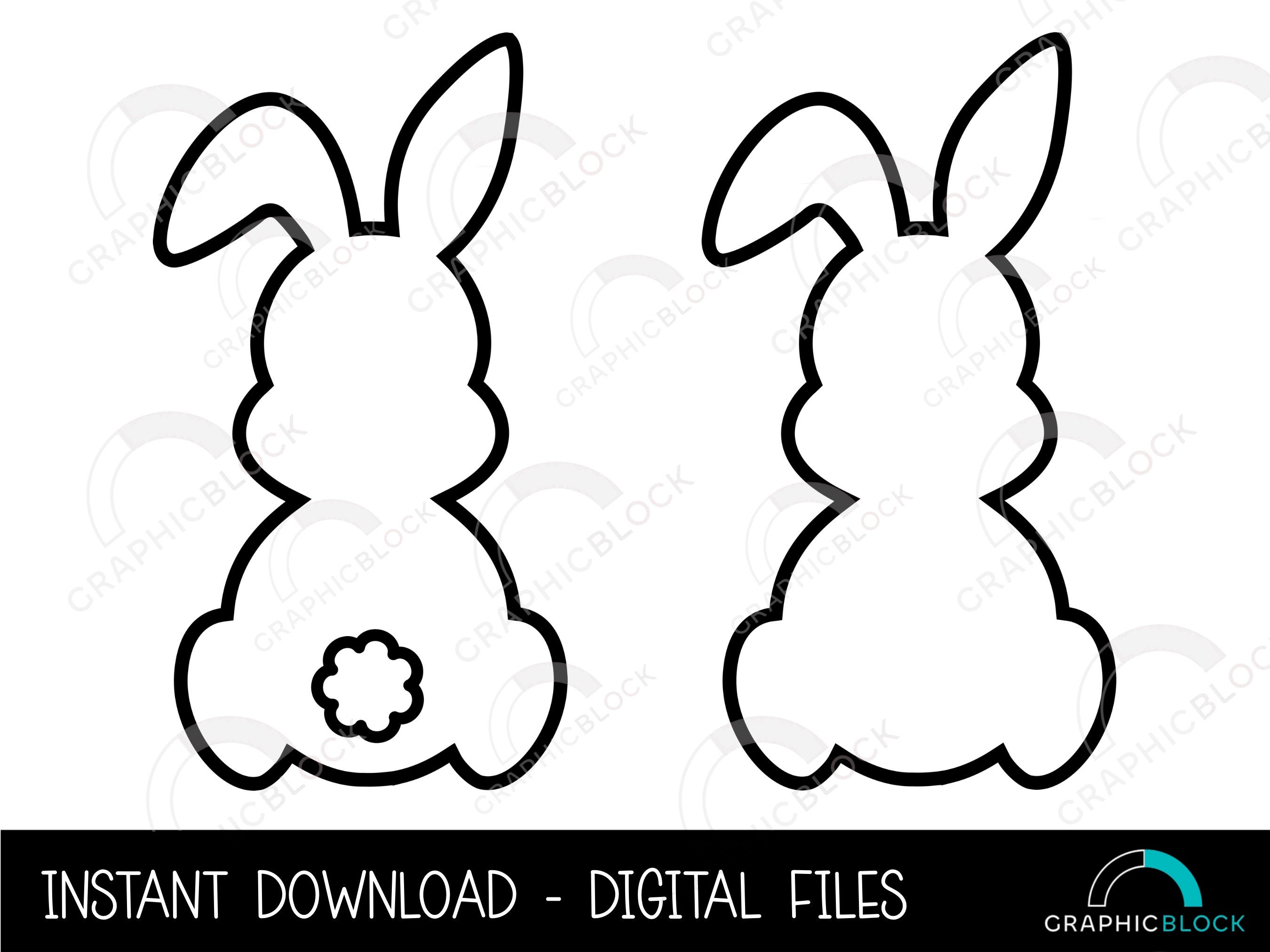Bunny Silhouette Outline
