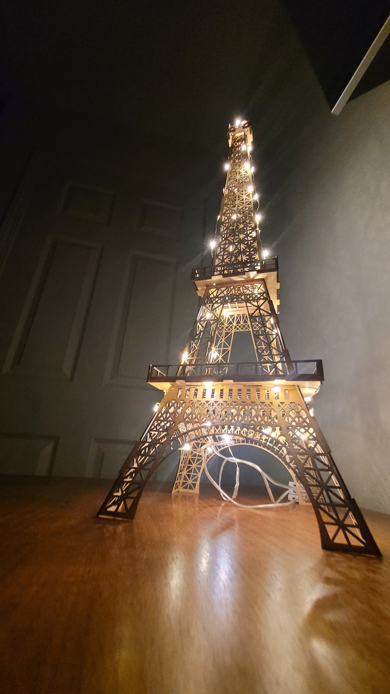 Eiffel Tower - Laser Cut - Etsy