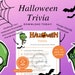 Halloween Trivia Printable PDF, Instant Download, Halloween Facts ...