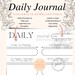 Daily Journal Printable, Daily Journal PDF, Gratitude Journal ...