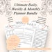 Weekly Planner Printable, Weekly Planner PDF, Printable Organiser ...