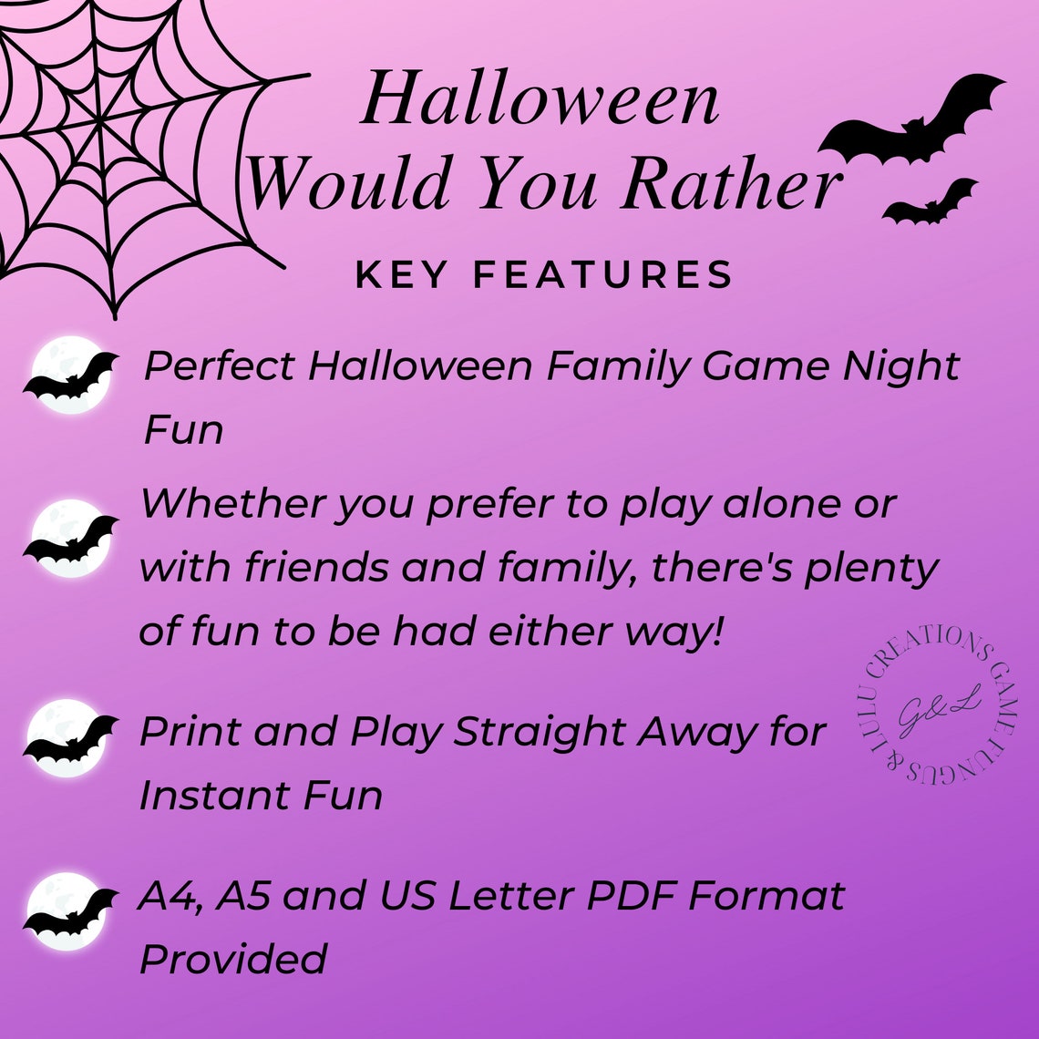 Halloween Would You Rather Printable PDF Instant Download - Etsy