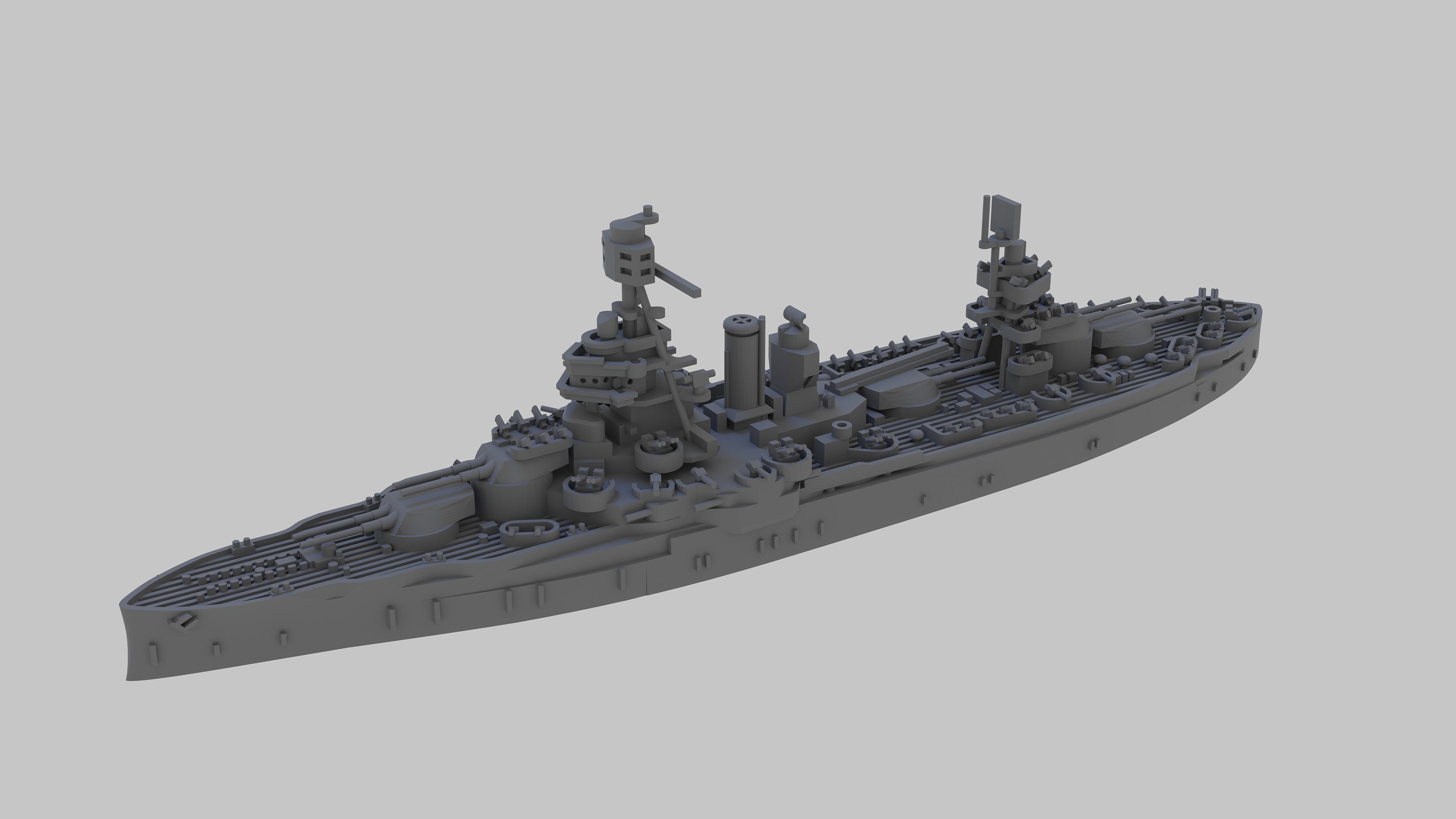 USS Texas - New York-class Battleship US Navy - 1/1800 Resin WWII ...