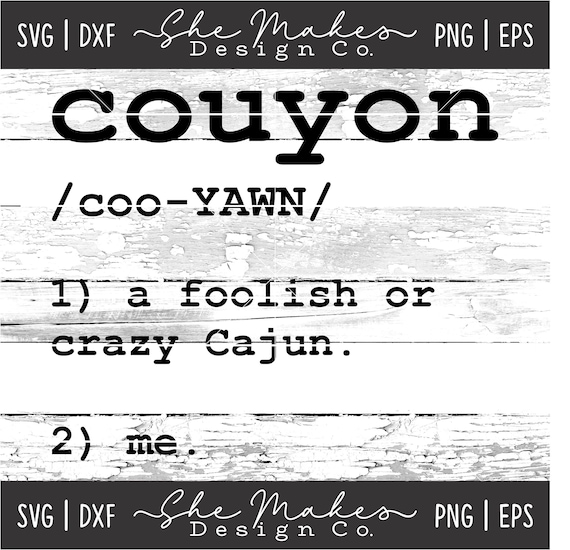 Couyon SVG EPS DXF Png Instant Download Cut File - Etsy