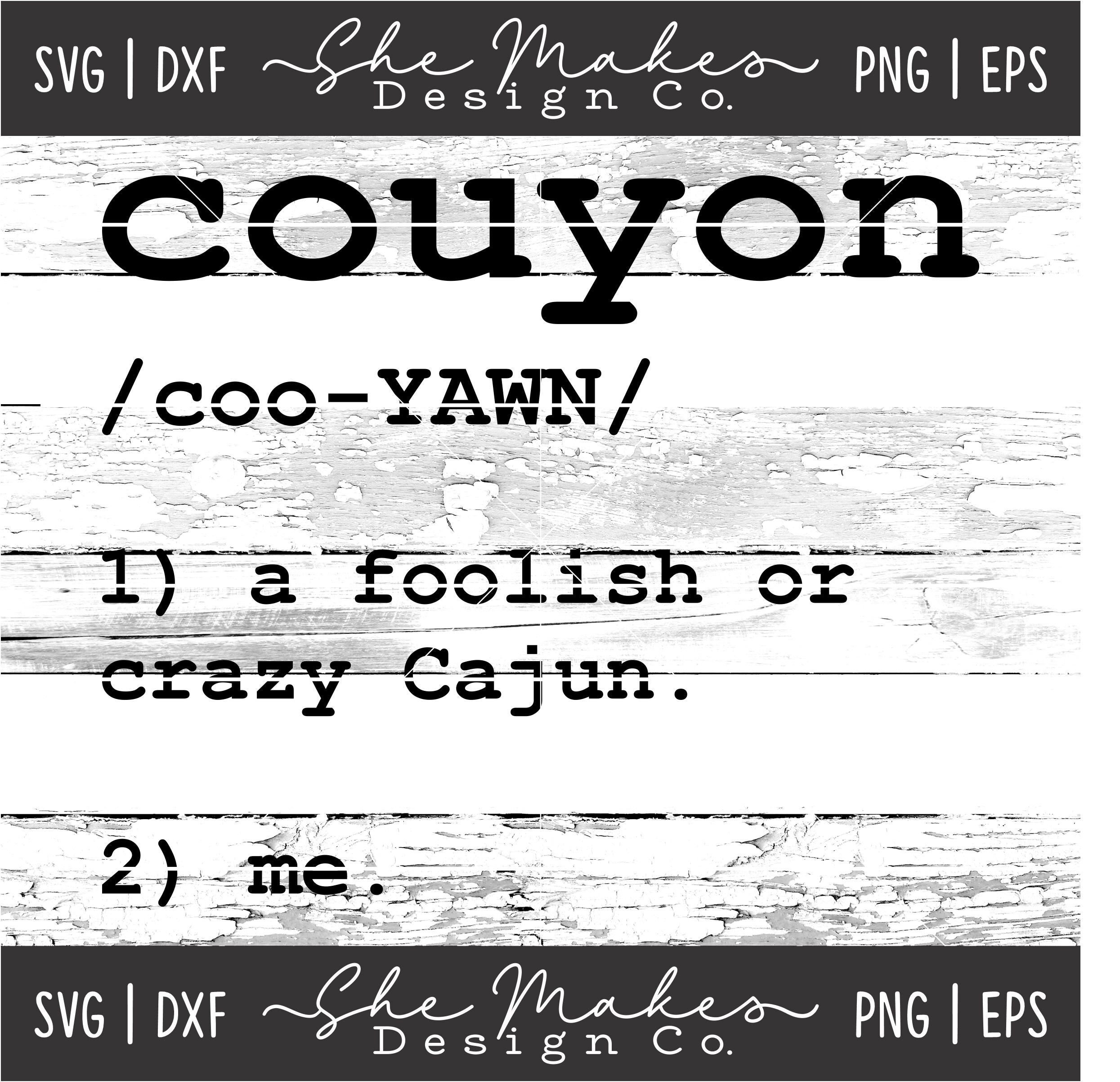 Couyon SVG | EPS | DXF | Png | Instant Download Cut File | Mardi Gras ...