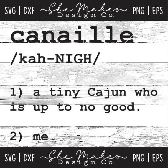 Canaille SVG EPS DXF Png Instant Download Cut File | Etsy