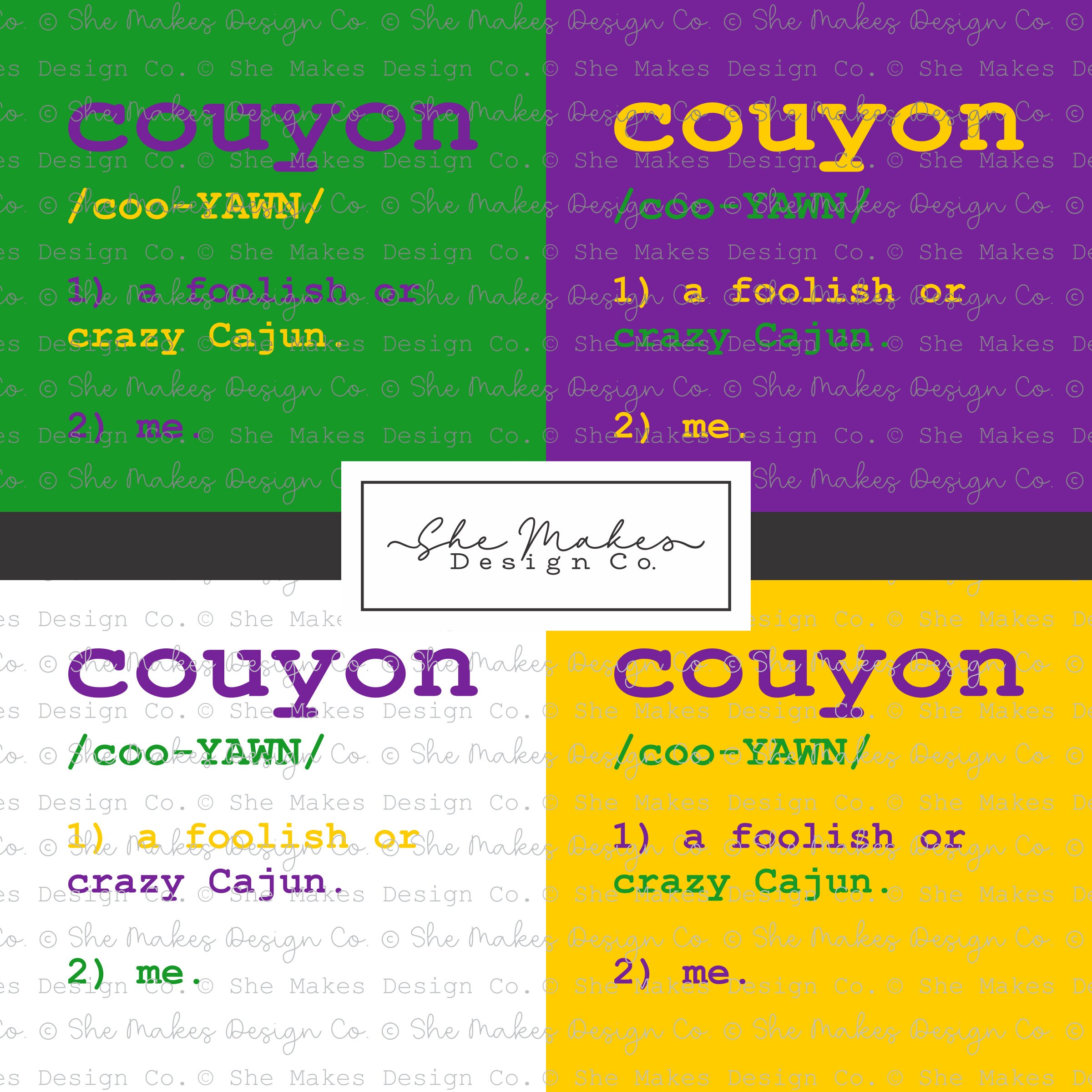 Couyon SVG | EPS | DXF | Png | Instant Download Cut File | Mardi Gras ...