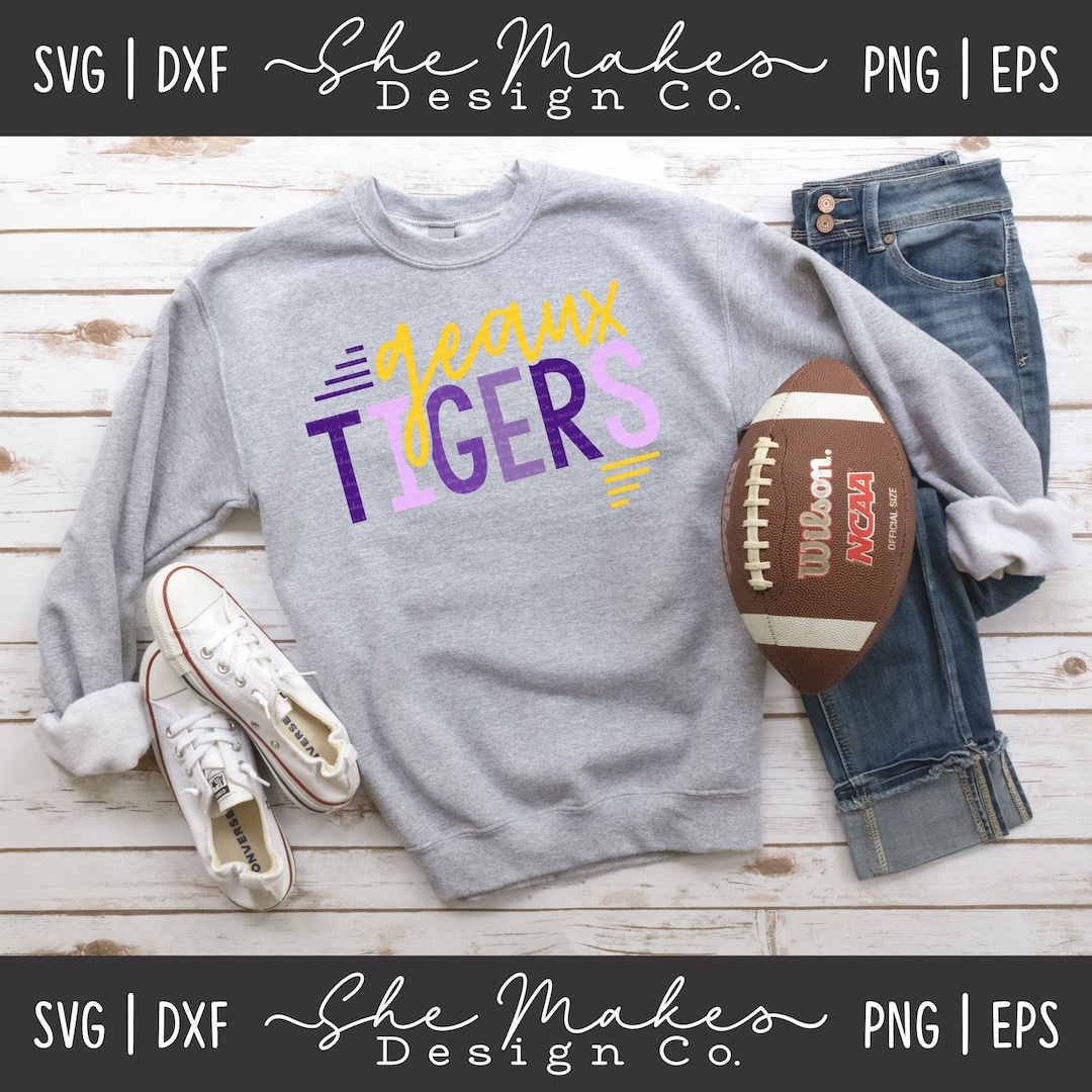 Geaux Tigers SVG | DXF | Png | EPS Instant Download Cut File | Football ...