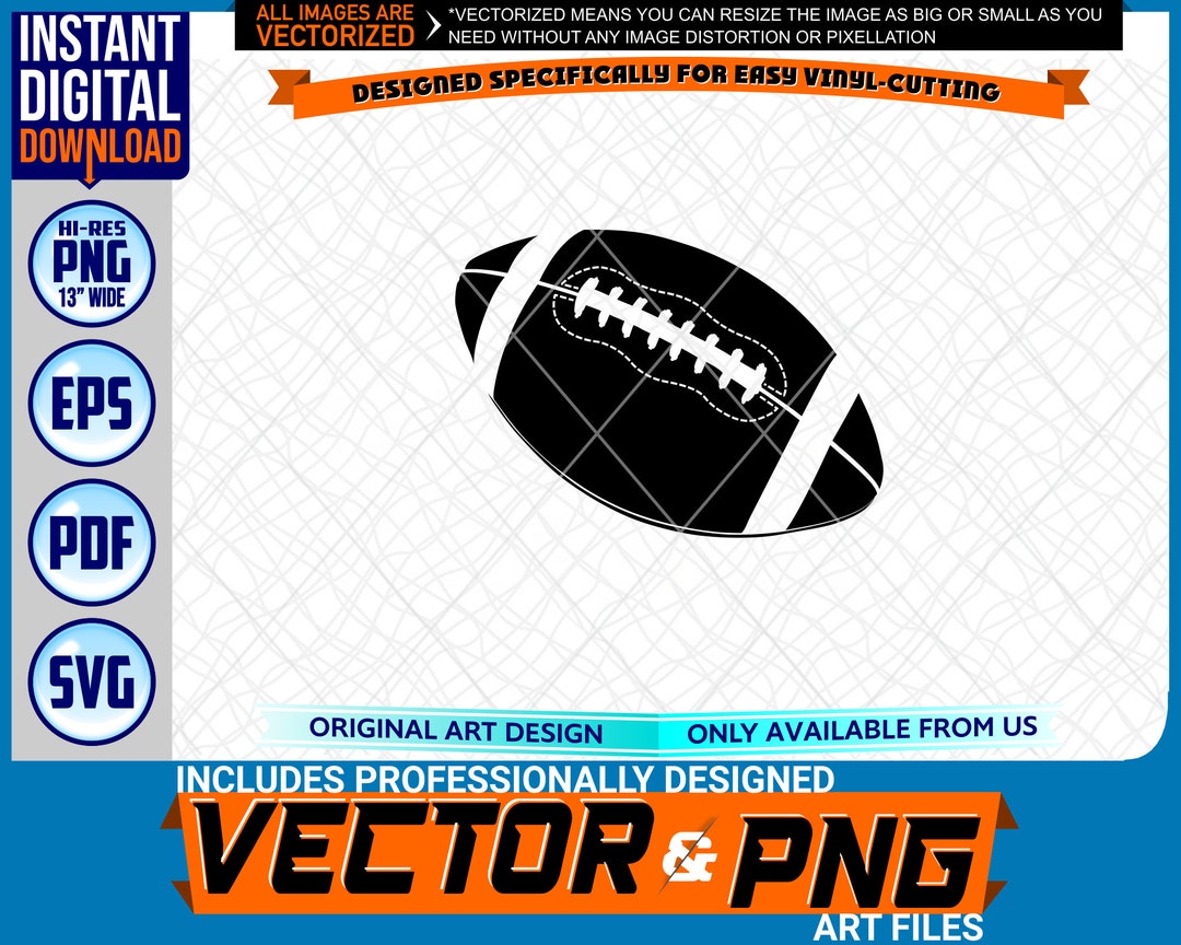 Football Logo Graphic Design Element .SVG .EPS .PNG .pdf Clipart Vector ...
