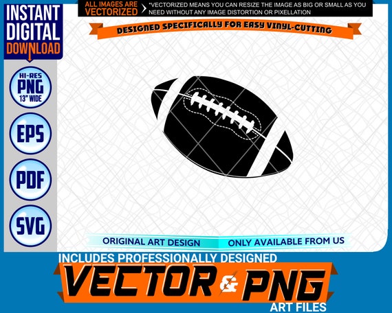 Football Logo Graphic Design Element .SVG .EPS .PNG .pdf | Etsy