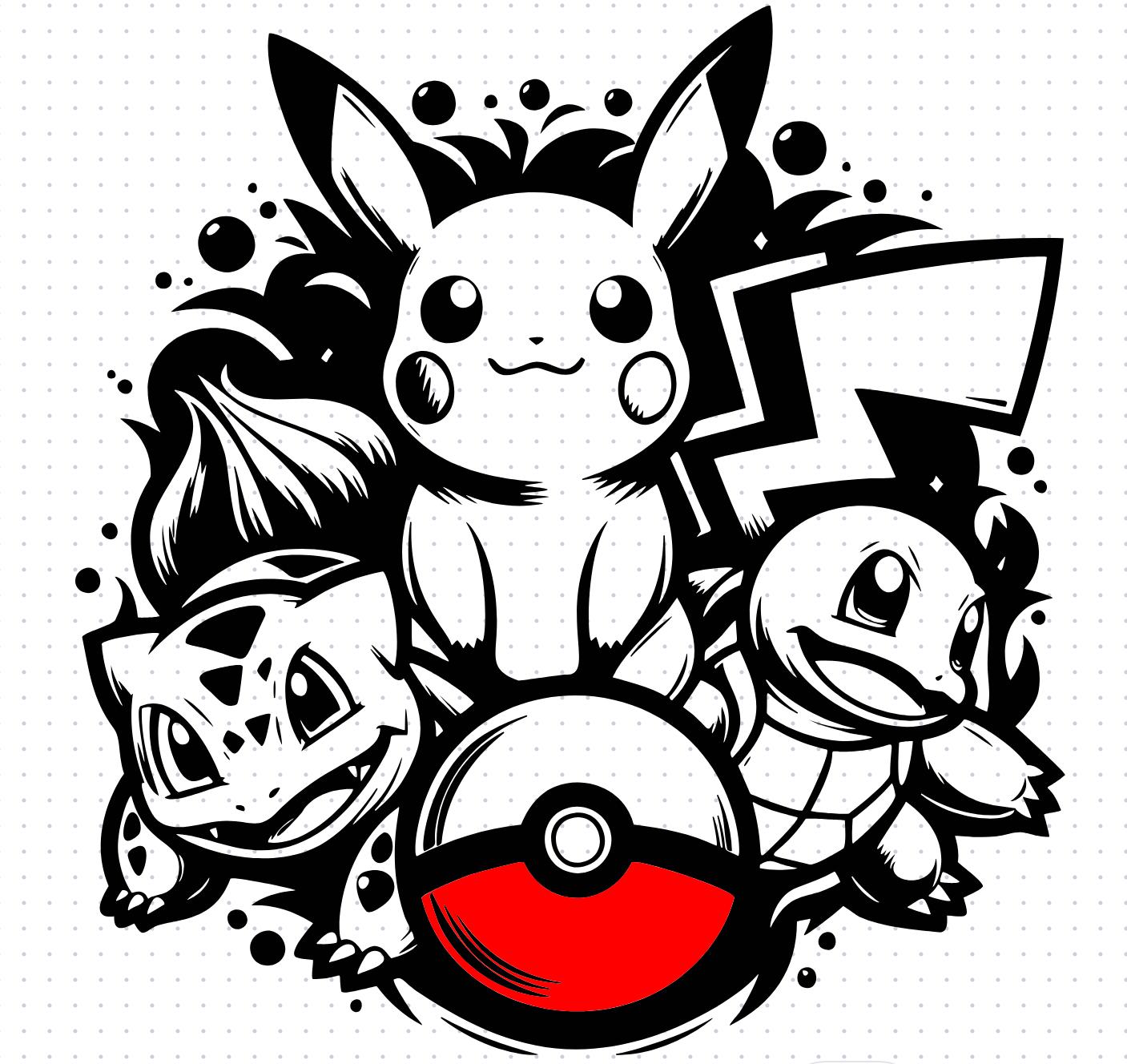 Laufende Pikachu Silhouette Pikachu Silhouette Etsy UK