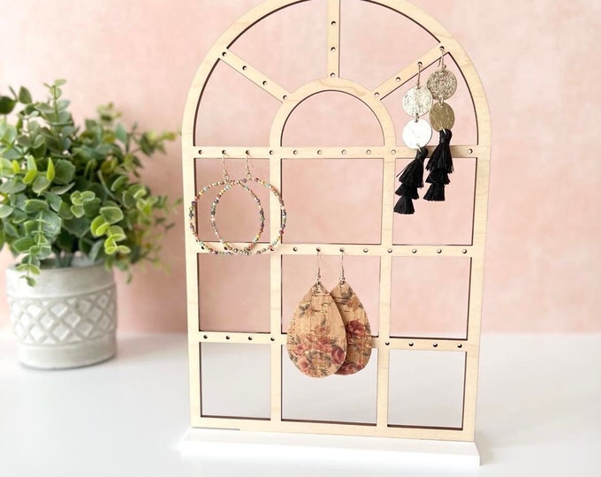 Large Earring Holder With Ring Tray: Personalized Gift - Etsy