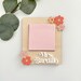 Personalized Teacher Appreciation Gift | Retro Flower Sticky Note ...