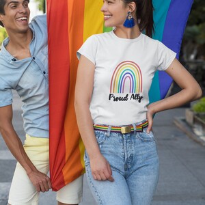 Proud Ally LGBTQIA SVG and PNG, Queer Ally Shirt, Proud Ally Cricut ...