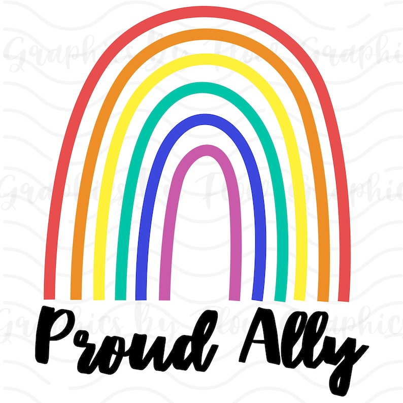 Proud Ally LGBTQIA SVG and PNG Queer Ally Shirt Proud Ally - Etsy