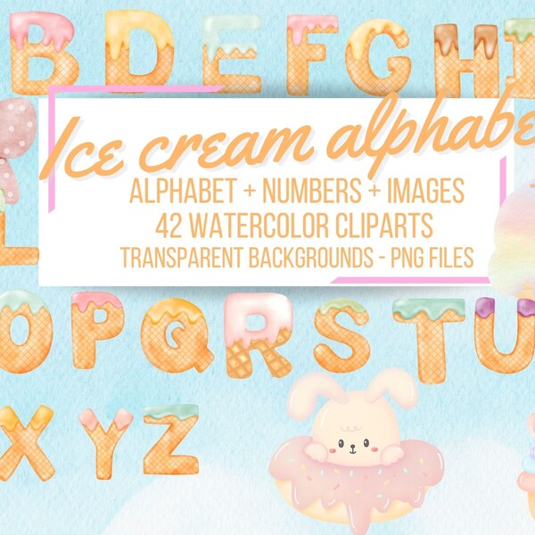 Ice Cream Letters - Etsy