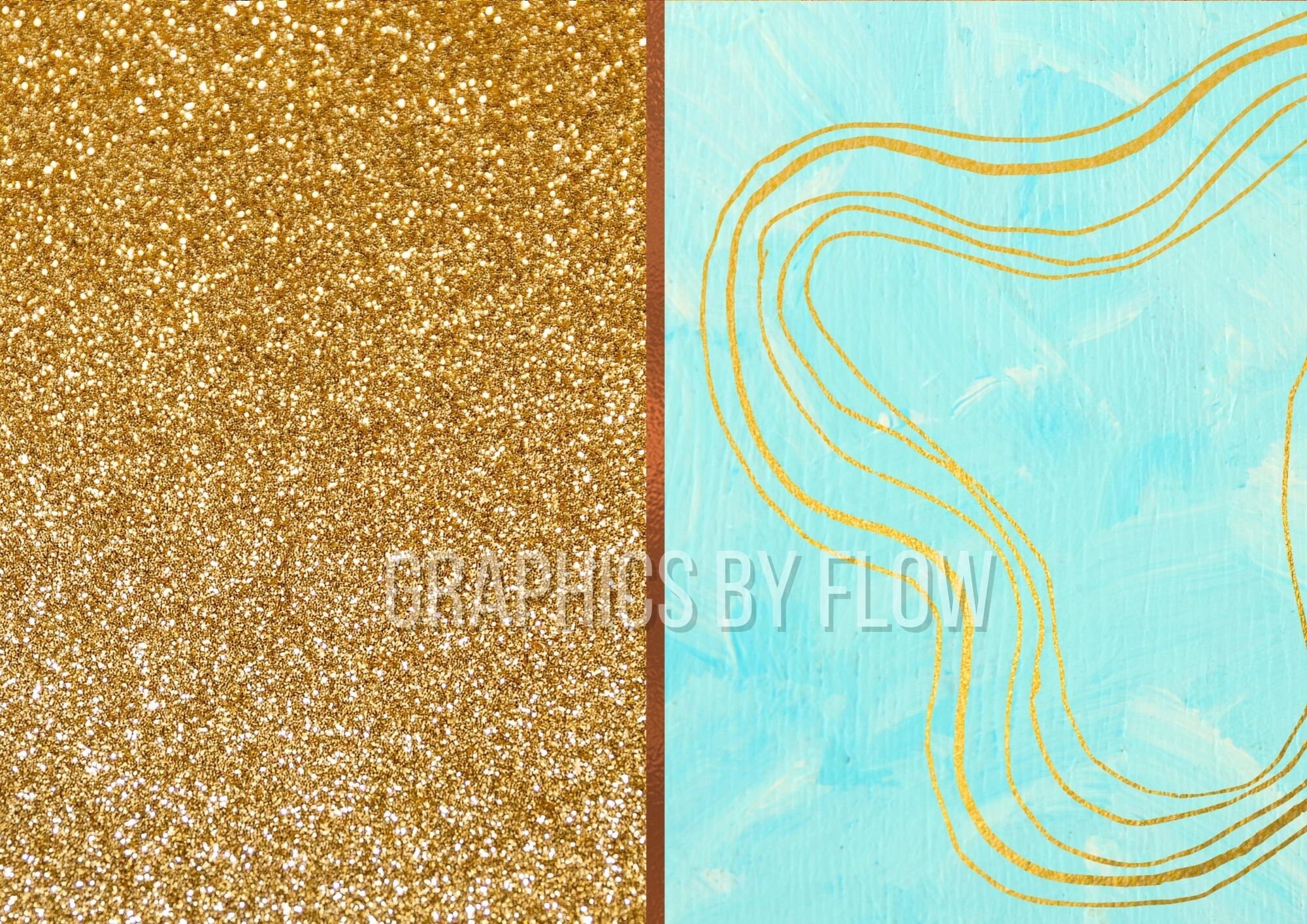 Rainbow Gold Digital Paper, Pastel Digital Paper, Instant Download, 20 ...