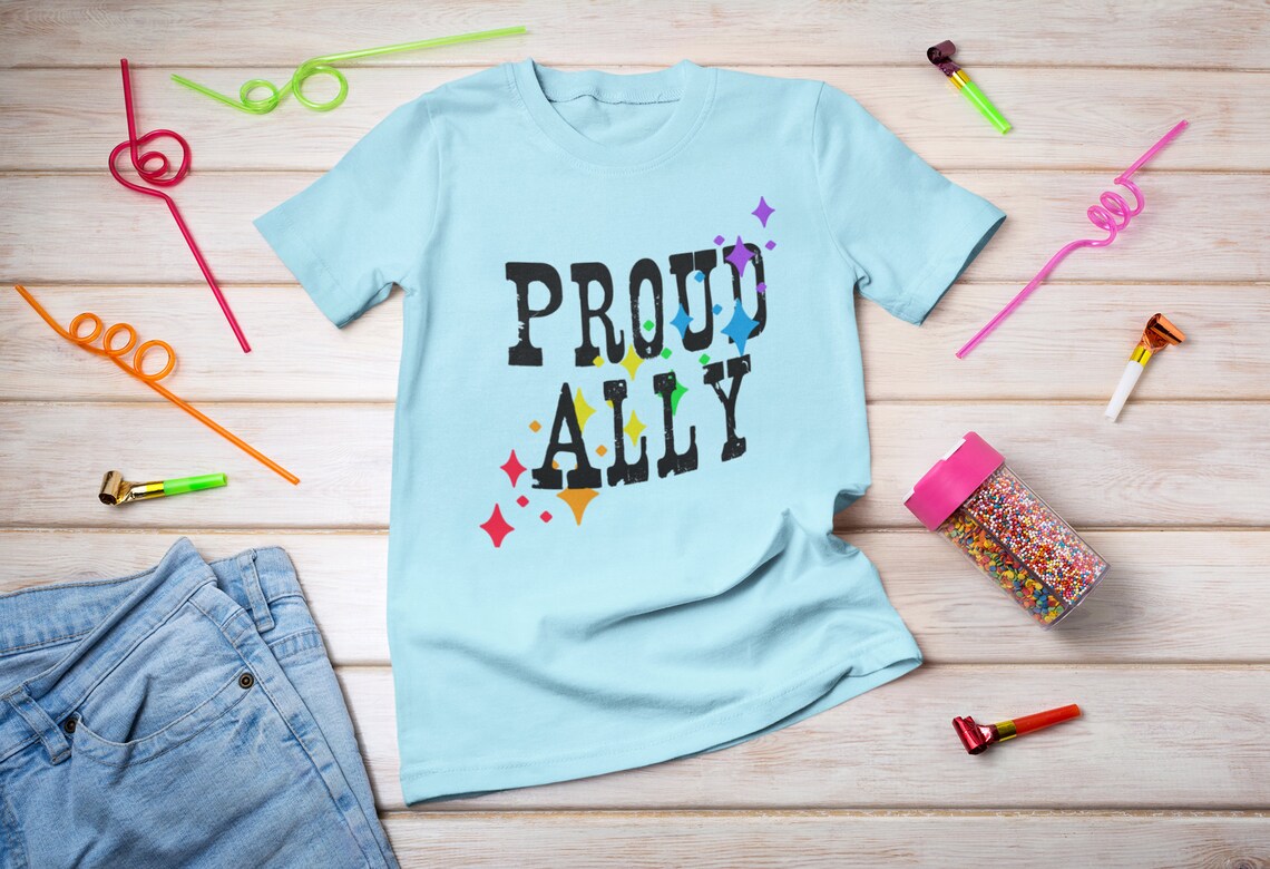 Proud Ally LGBTQIA SVG LGBTQ Ally Shirt Png Proud Ally - Etsy