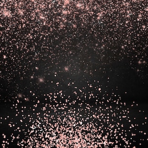 Rose Gold Glitter Borders Clipart and Frames, Instant Download ...