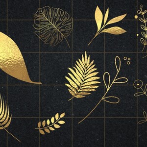 Red and Gold Floral Clip Art Clipart ,instant Download, 22 Transparent ...