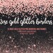 Rose Gold Glitter Borders Clipart and Frames, Instant Download ...