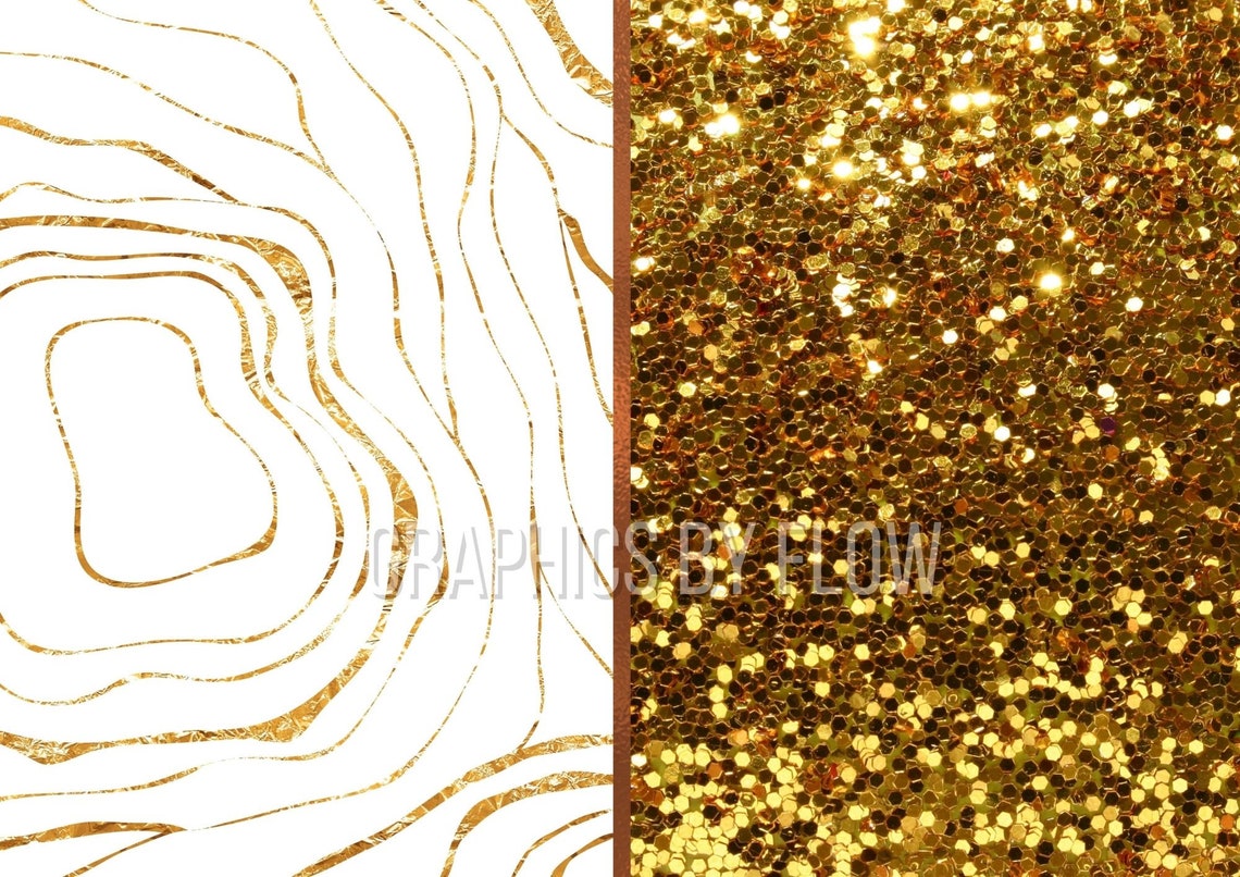 Rainbow Gold Digital Paper Pastel Digital Paper Instant - Etsy